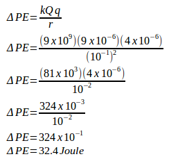 Electric potential energy – problems and solutions - Physics