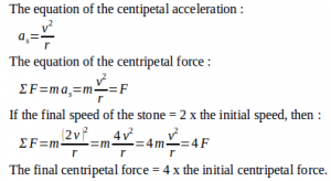 Centripetal force – problems and solutions - Physics