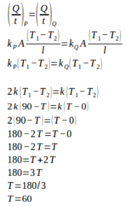 Heat transfer conduction – problems and solutions - Physics