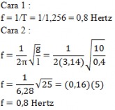 Contoh soal Bandul sederhana Pendulum sederhana